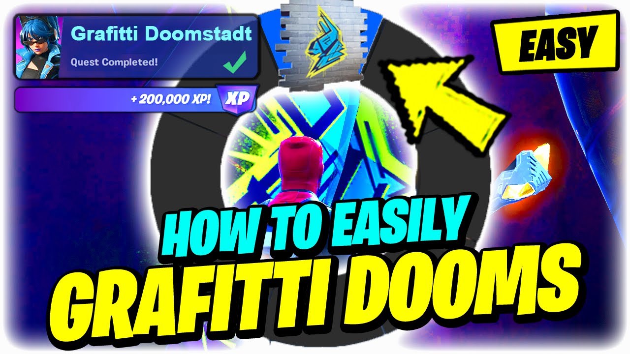 How to EASILY Grafitti Doomstadt & Grafitti The Central Statue in ...