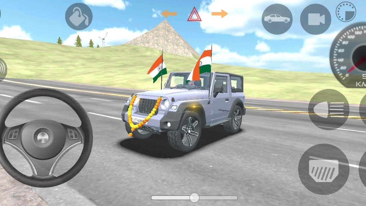 thar game , modified indian mahindra black thar game new city offroad ...