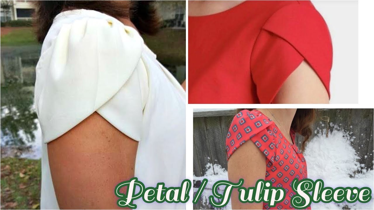 HOW TO MAKE PETAL/ TULIP SLEEVES PATTERN MAKING EASILY. - YouTube