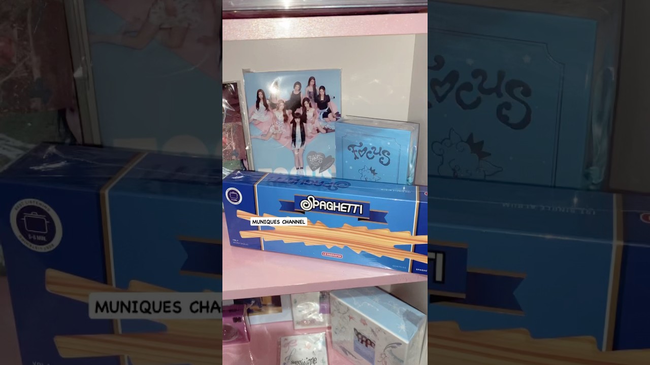 Kpop album haul Hearts2Hearts Focus Le Sserafim Spaghetti # ...