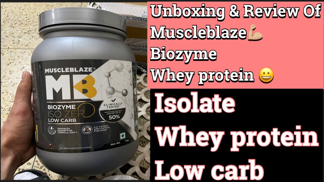 Muscleblaze Biozyme whey Protein review & Unboxing | Isolate whey ...