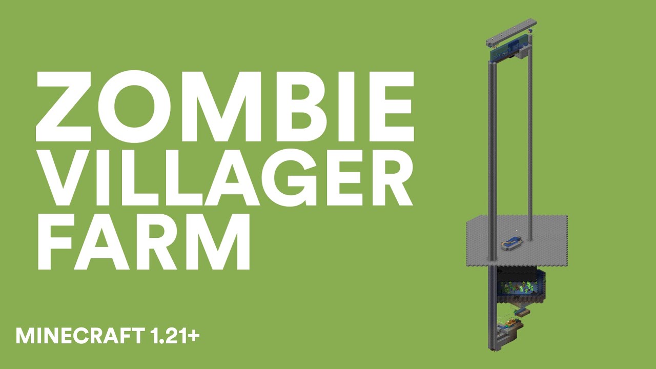 Fully Automatic Zombie Villager Farm for Minecraft Java 1.21+ (Jungle ...