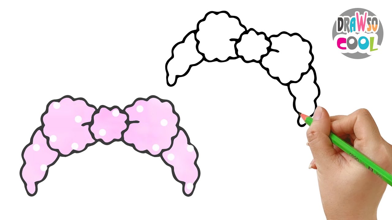 How to draw a hair band easy | Step by step | draw hairband | hairpin ...
