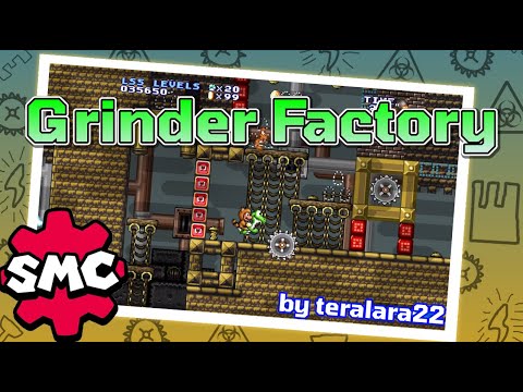 Super Mario Construct: Grinder Factory by teralara22 - YouTube