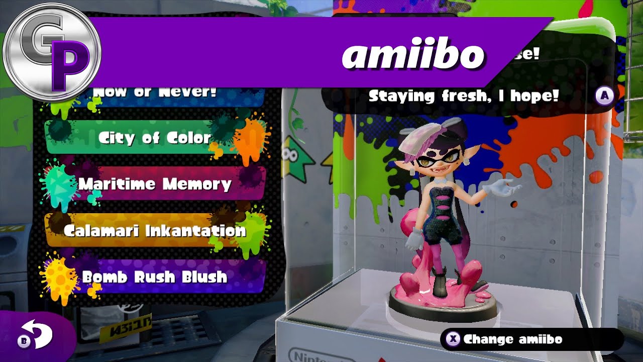 Using Callie & Marie amiibo in Splatoon - YouTube