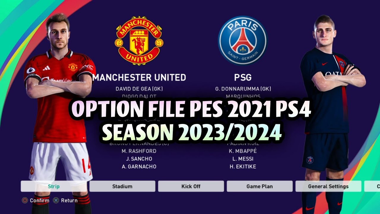 PES 2021 - OPTION FILE PES 2021 SEASON UPDATE 23-24 | PS4 REVIEW - YouTube
