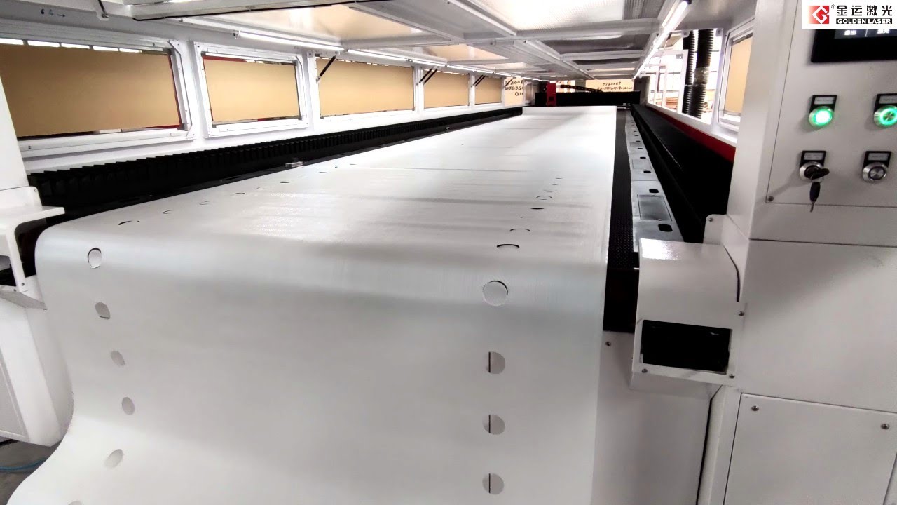 Laser Cutting Machine with 10 Meters Extra Long Cutting Bed - YouTube