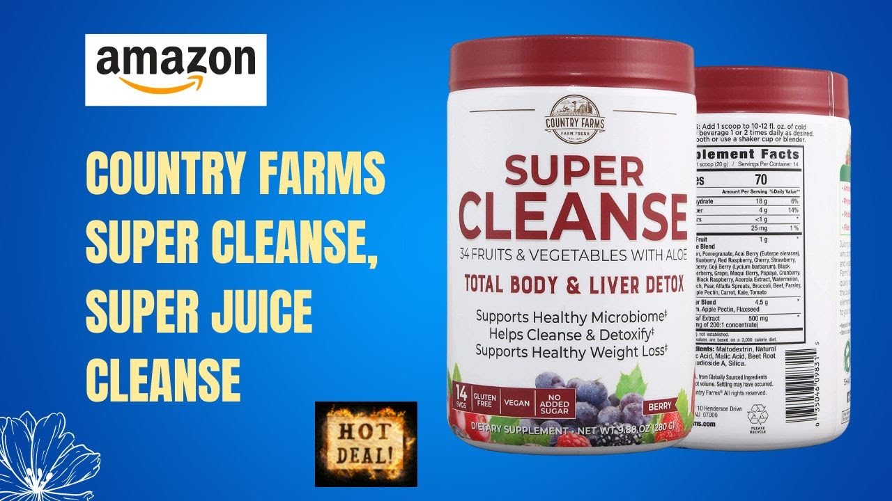 Best Country Farms Super Cleanse, Super Juice Cleanse, Supports Healthy ...