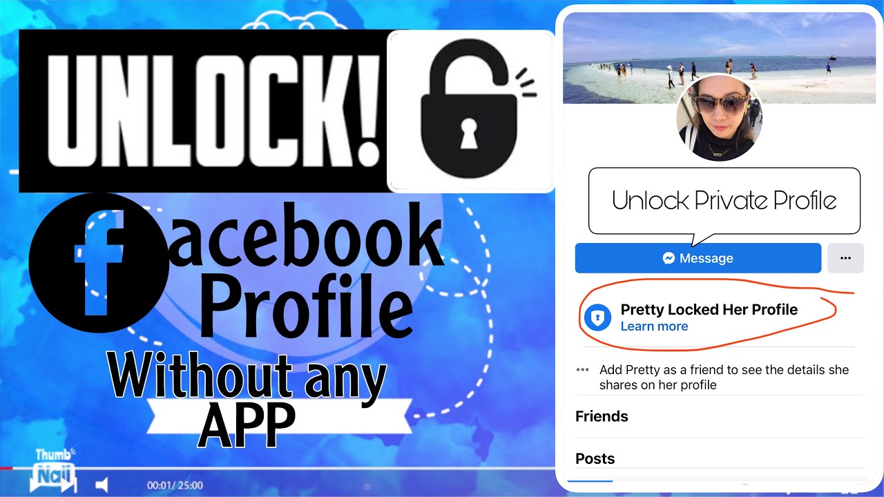 HOW TO UNLOCK! Private Facebook Profile | Paano ba mag Unlock ng ...