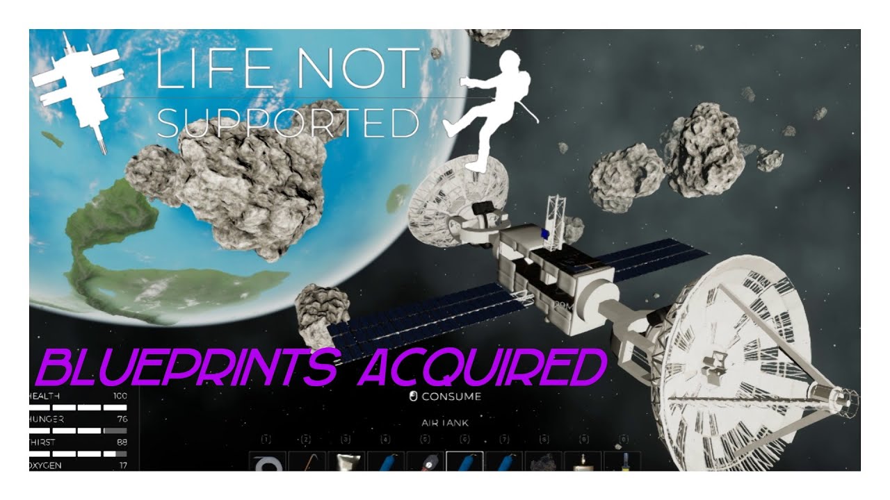 Life Not Supported | Collecting the Last Blueprints | Space Survival ...