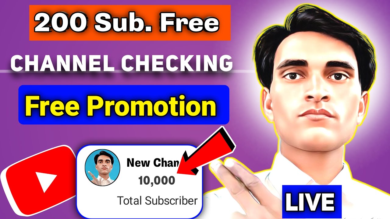 Live Channel Checking And Free Promotion - YouTube