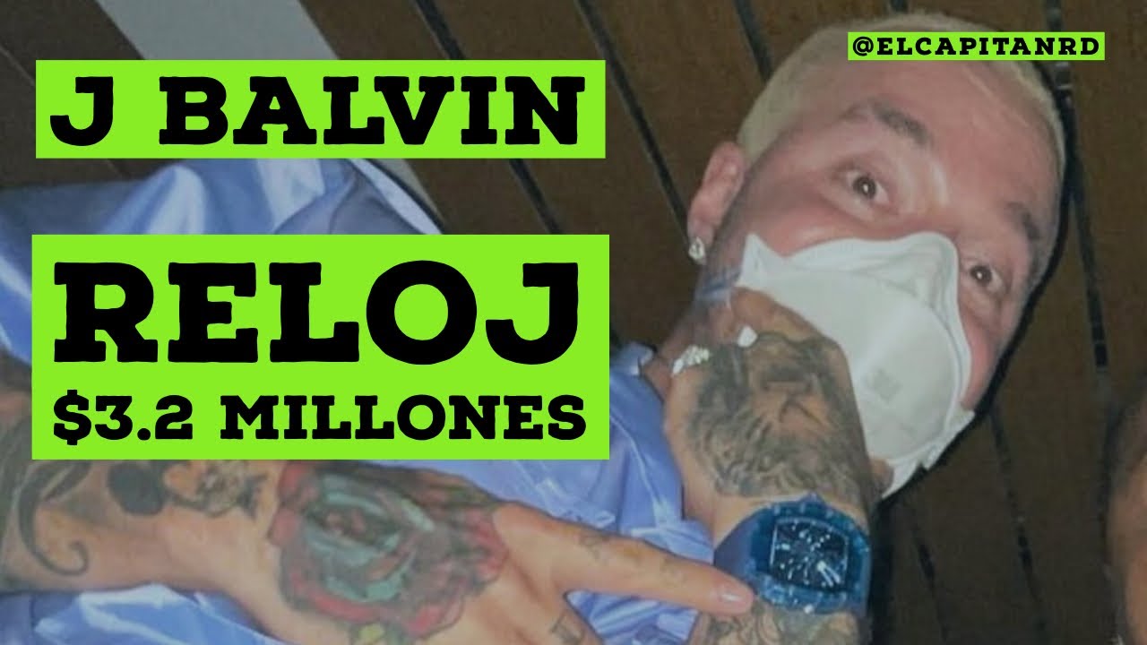 J Balvin y su reloj de 3 millones de dólares Richard Mille - YouTube
