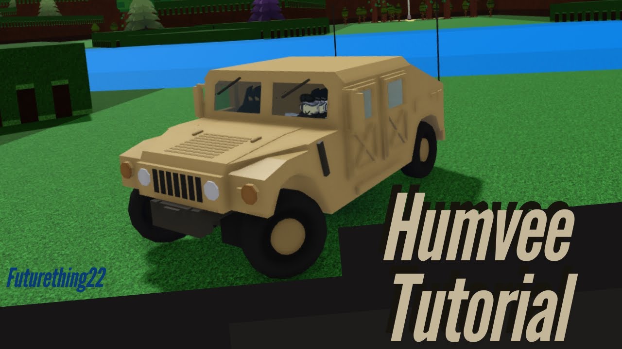 Humvee Military Vehicle Tutorial (Roblox Build a Boat for Treasure ...