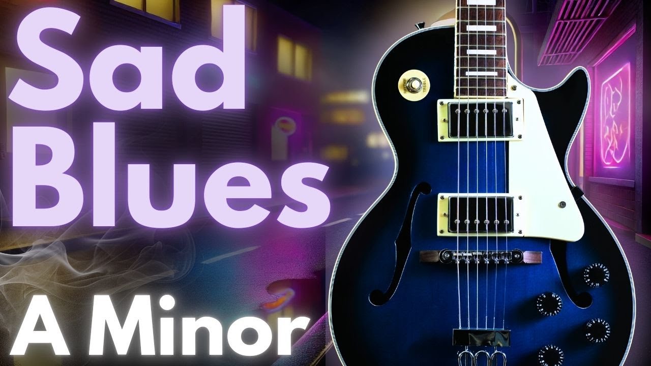 Sad Soulful Blues in A Minor | Blues Guitar Jam - YouTube