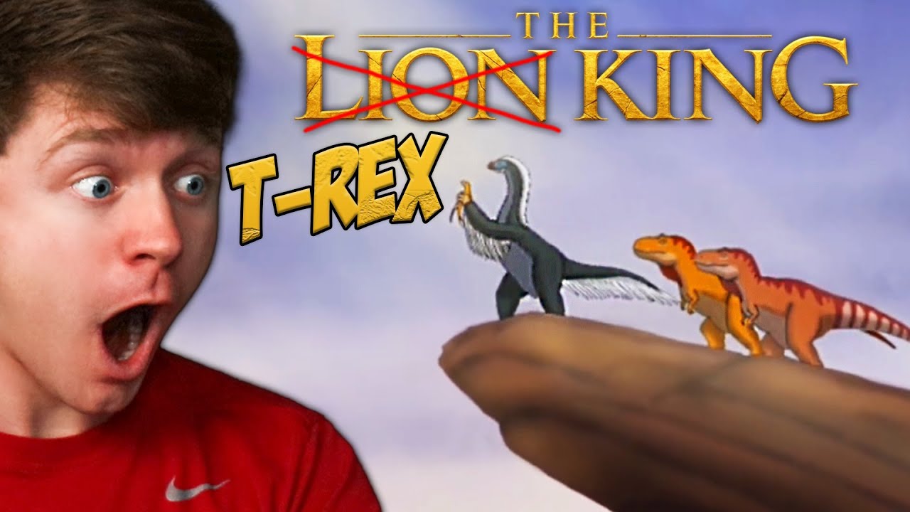 Reacting to THE T-REX KING! (The Lion King Parody) - YouTube