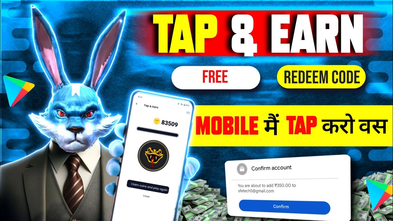 Tap Karke Free Redeem Code कमाओ 🤑🔥|How To Get Free Redeem Code | Tap On ...