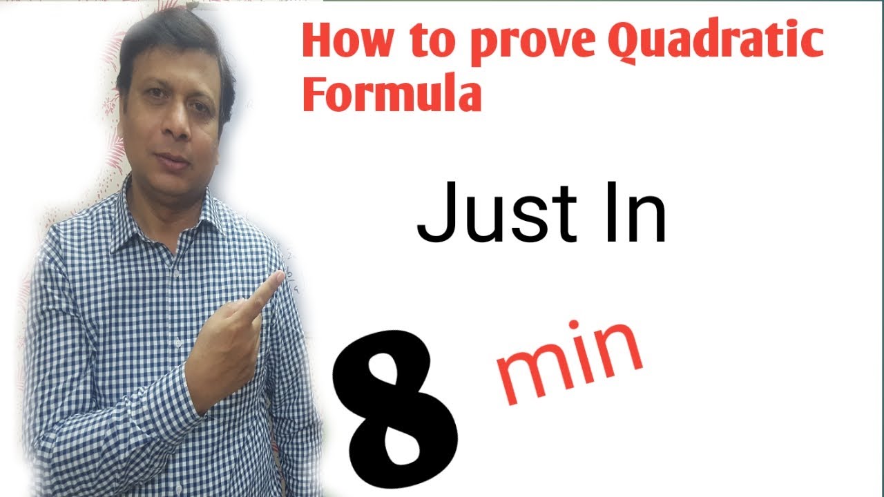 how to prove quadratic formula by Study Maths - YouTube