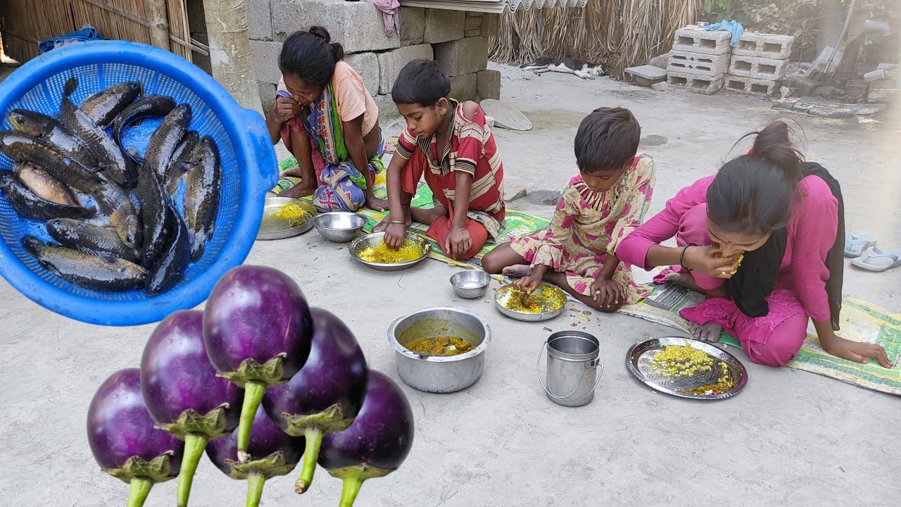 How they cook Koi fish recipe with begun in tribe village || Indian ...