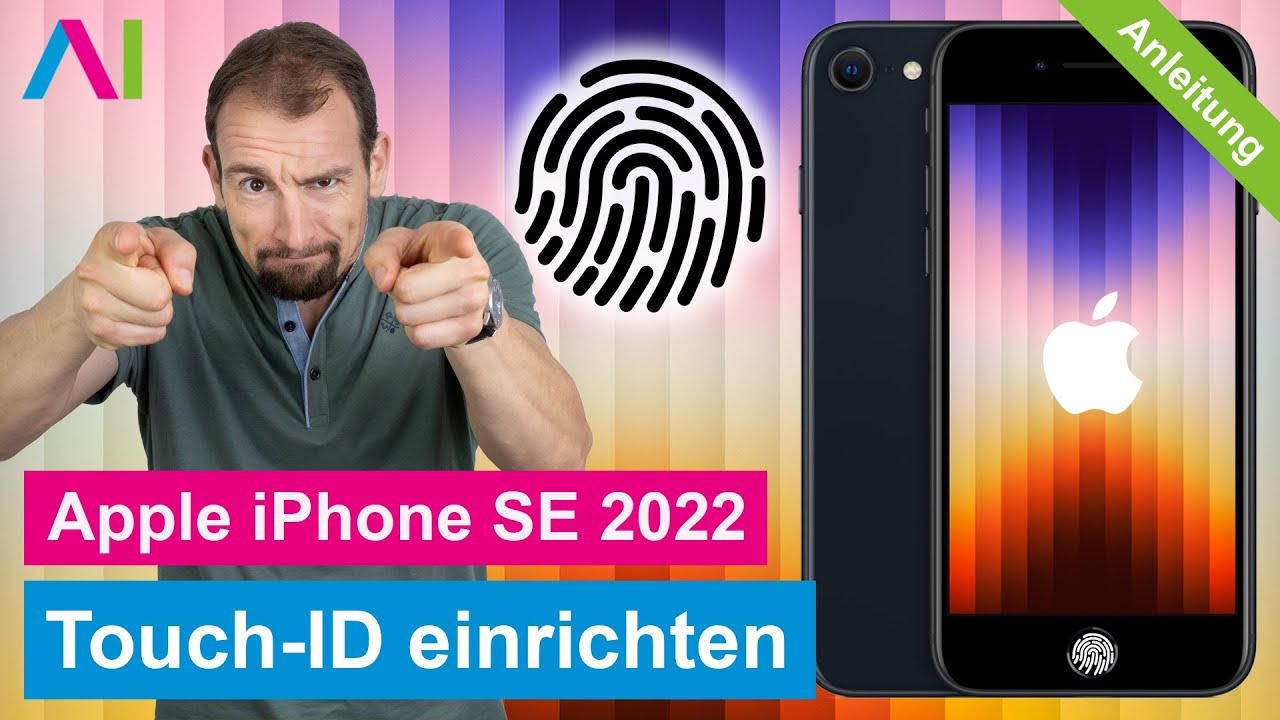 Apple iPhone SE 2022 - TouchID einrichten • • 📱 • 👆🏼 • 🔐 • Anleitung ...