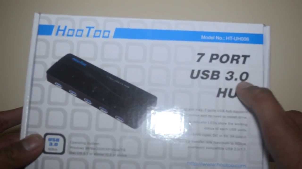 HooToo 7 Port USB Hub Unboxing & Review - YouTube