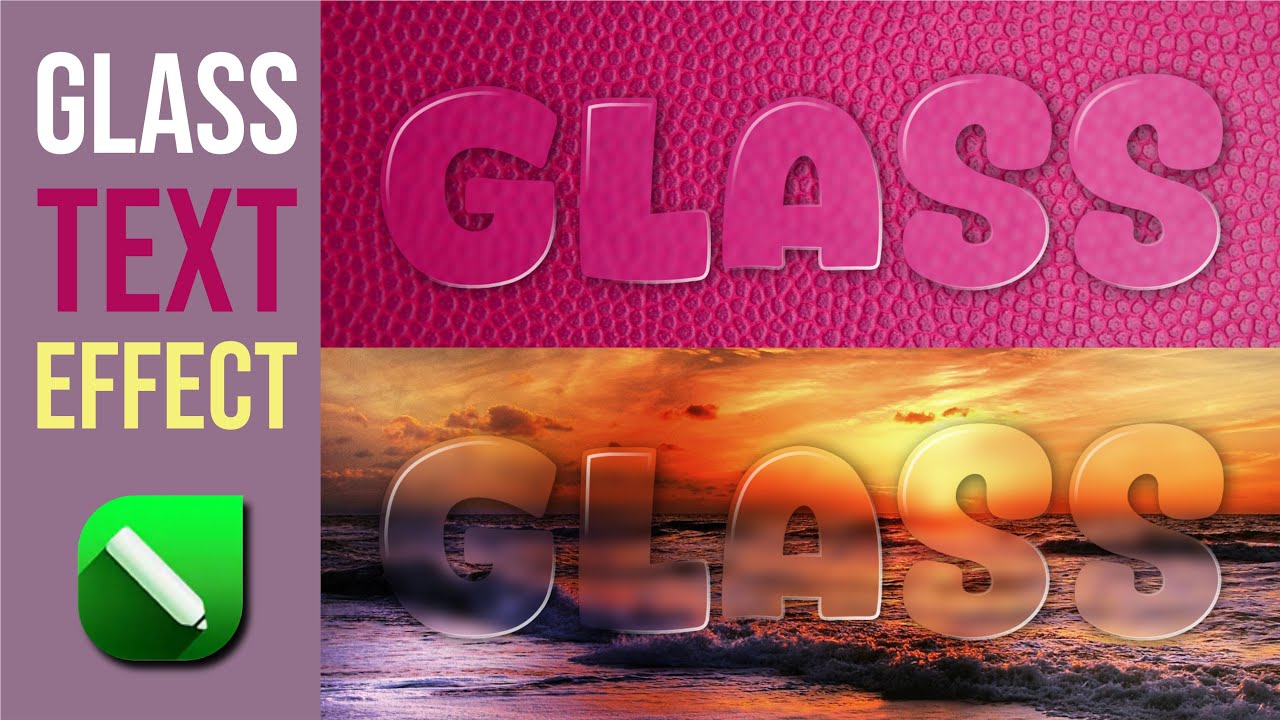 Creating glass typography In CorelDraw | Glass Text Effect - YouTube