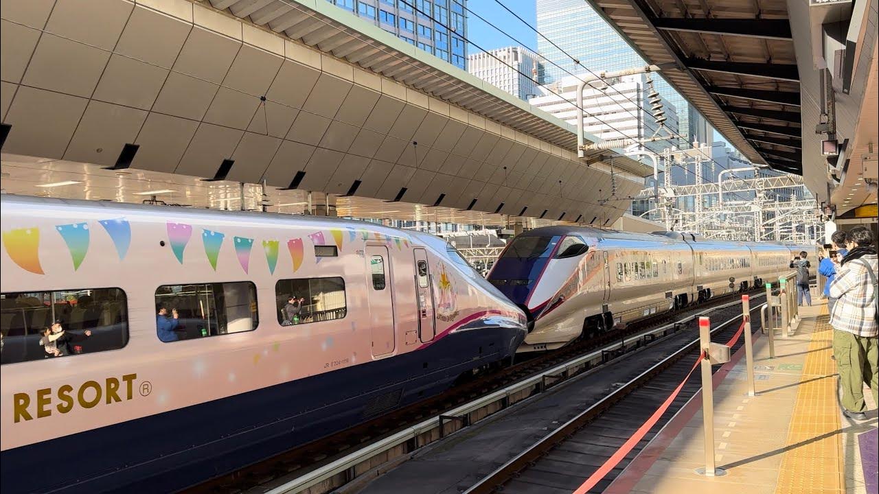 E2系J69編成「Magical Dream Shinkansen」＋E3系L53編成 やまびこ・つばさ141号仙台、山形・新庄行き - YouTube