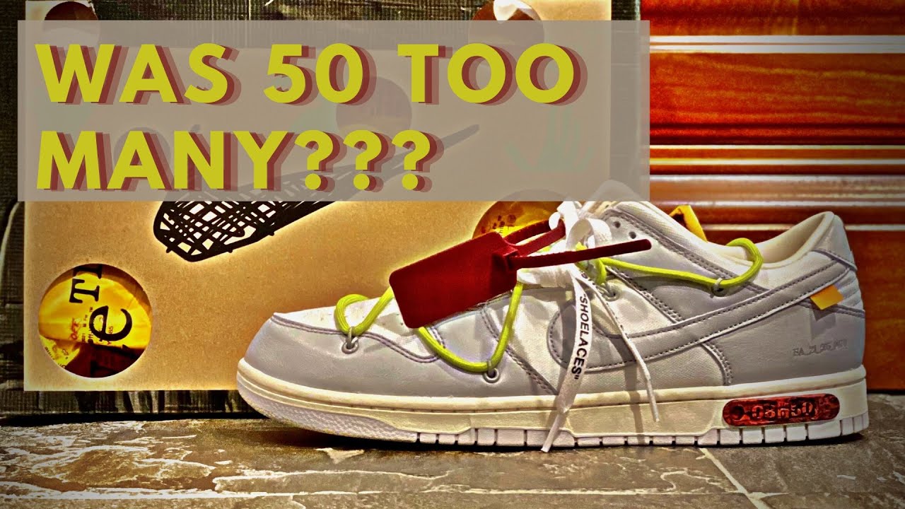 Nike Dunk Low X Off-White "Lot 8" (UNBOXING/ON-FOOT + RESELLING) - YouTube