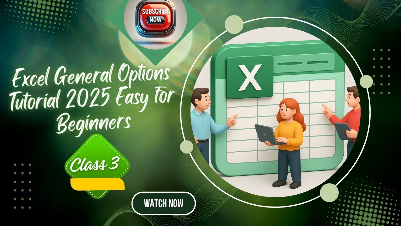 Excel General Options 2025 – Easy for Beginners | media and skills ...