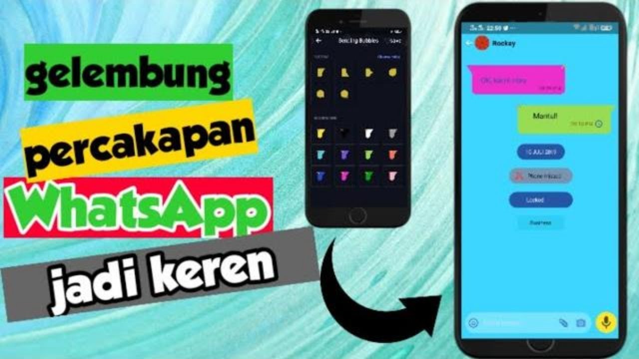 Cara merubah gelembung pada percakapan WhatsApp || balon WhatsApp - YouTube