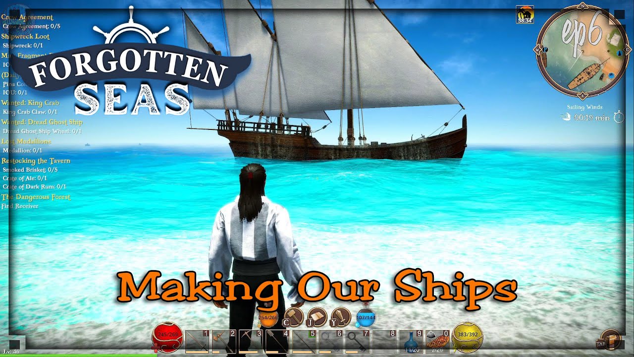 Forgotten Seas - ep6 Making Our Ships.. - Survive, Build, Craft - YouTube