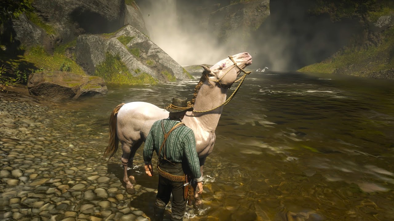 BEST HORSE TAMER | ARTHUR MORGAN FOUNDED NEW RARE PINK EYES HORSE - YouTube