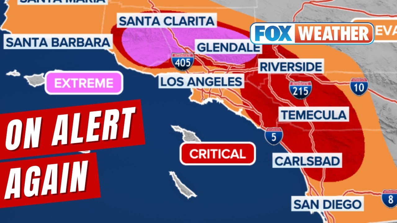Los Angeles On Alert Monday For Strong Santa Ana Winds Blowing Once ...