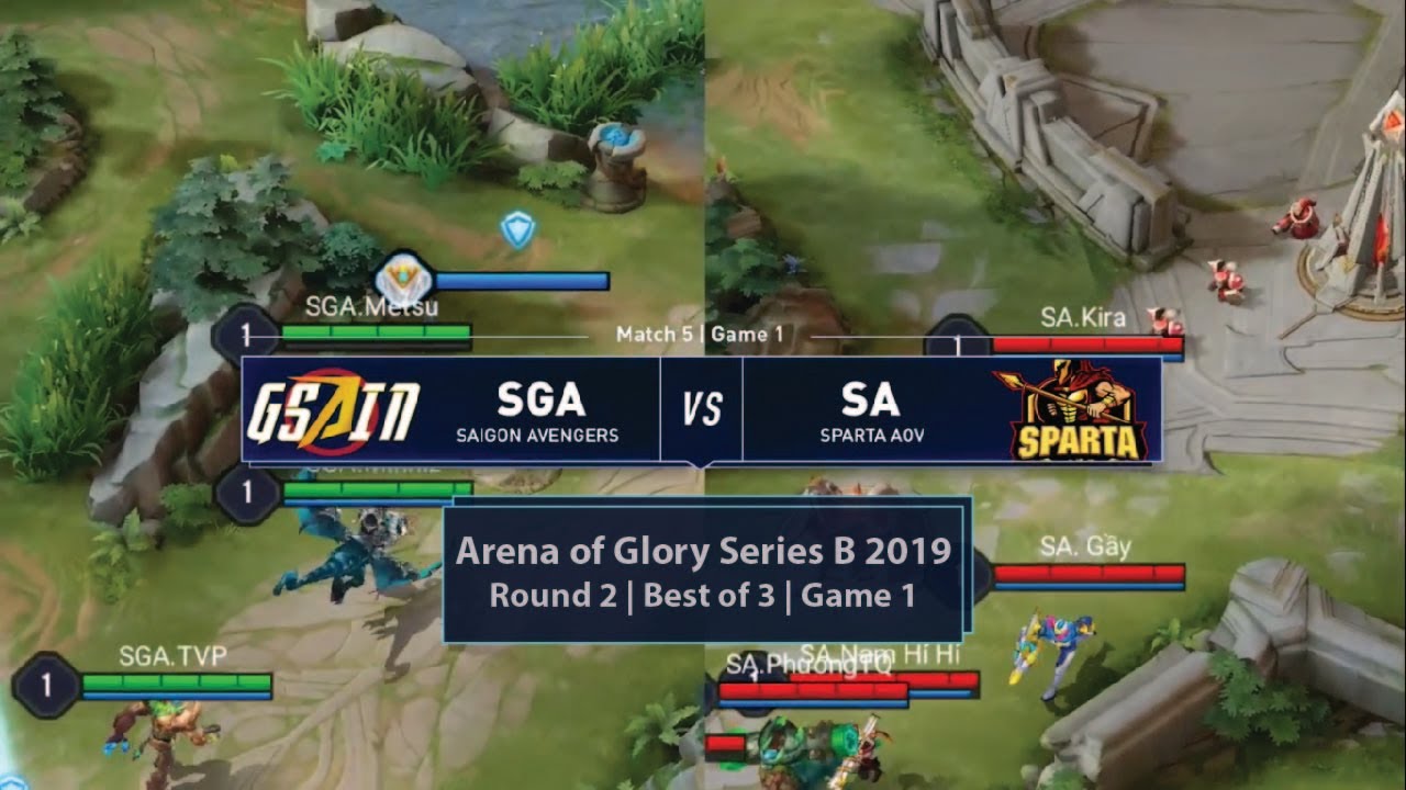 l AOG Series B l Sparta AOV vs Saigon Avenger l Round 2 - Game 1 l ...