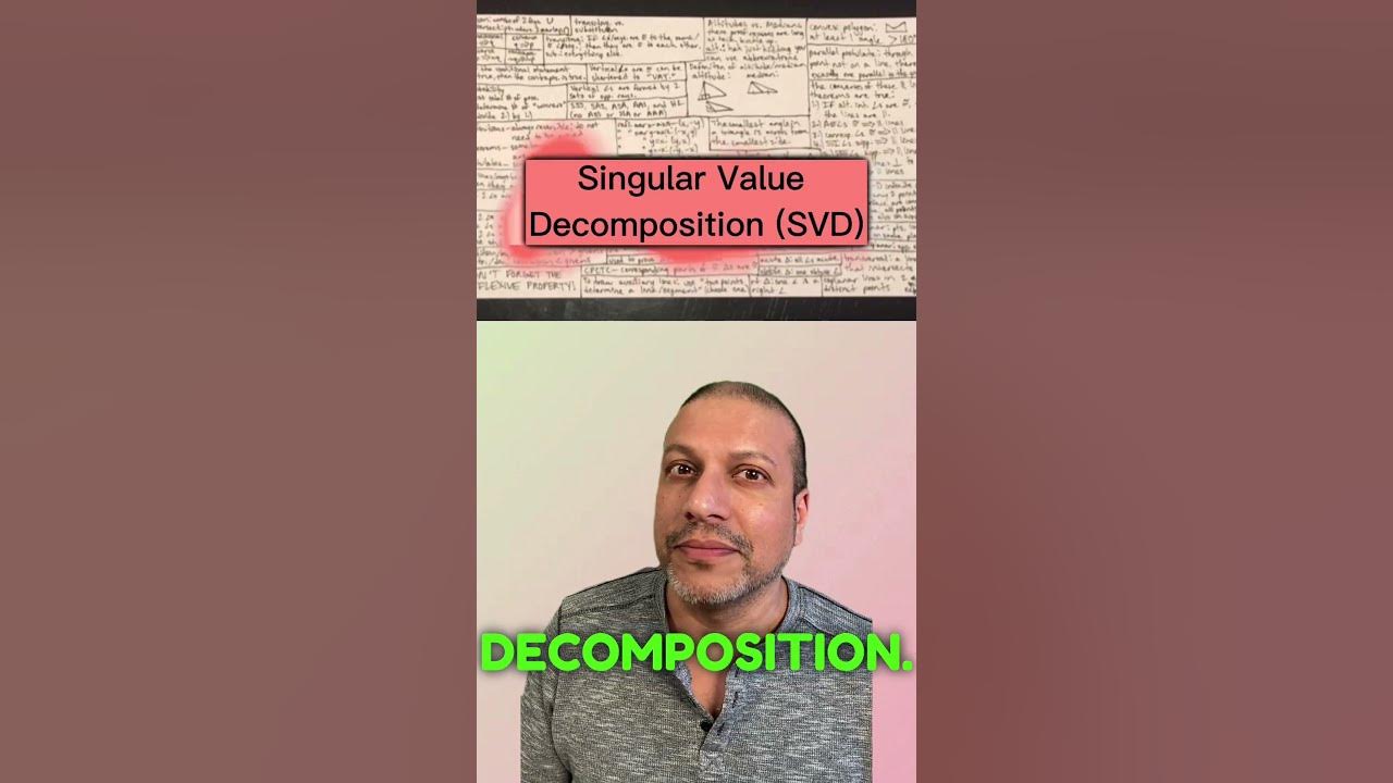 Singular Value Decomposition Explained - YouTube