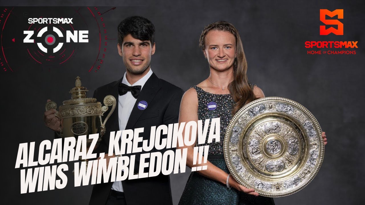 Alcaraz, Krejcikova lift Wimbledon titles | SportsMax Zone - YouTube