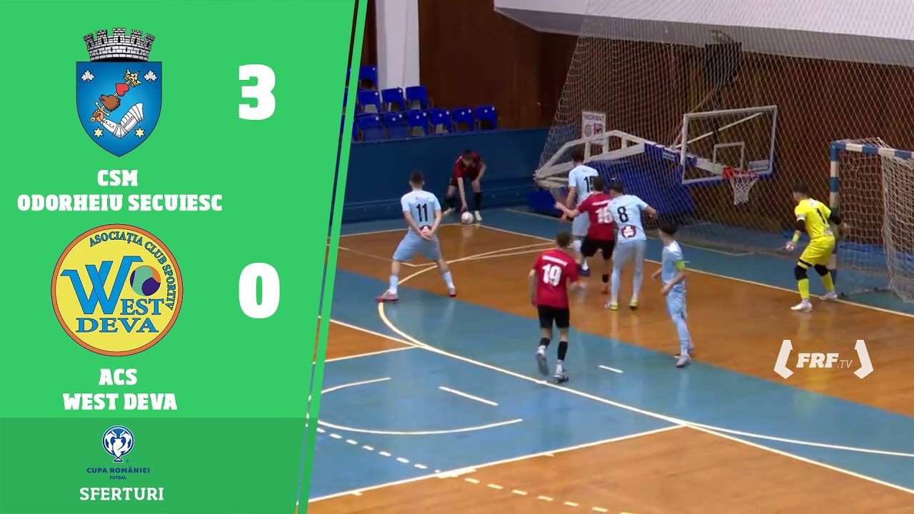 Cupa României Futsal U19, sferturi: CSM Odorheiu Secuiesc - ACS West ...