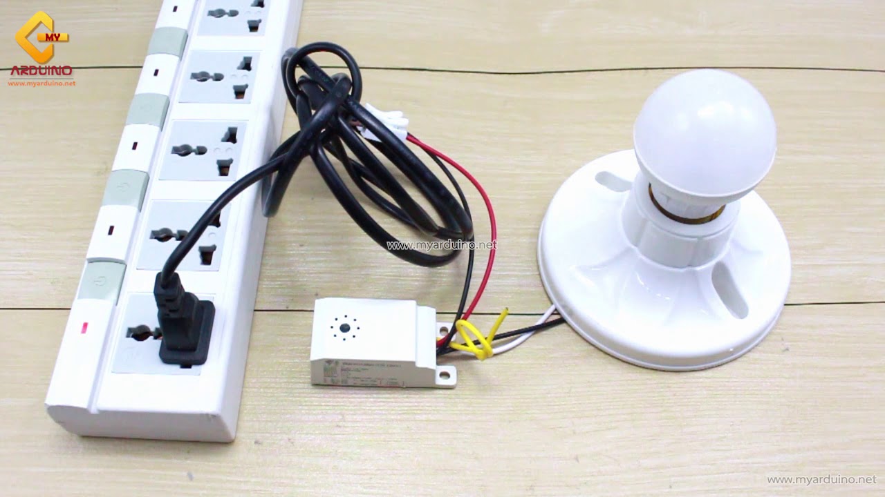 เซ็นเซอร์เปิด/ปิดไฟอัตโนมัติเมื่อเดินผ่าน Microwave Motion Sensor 220V ...