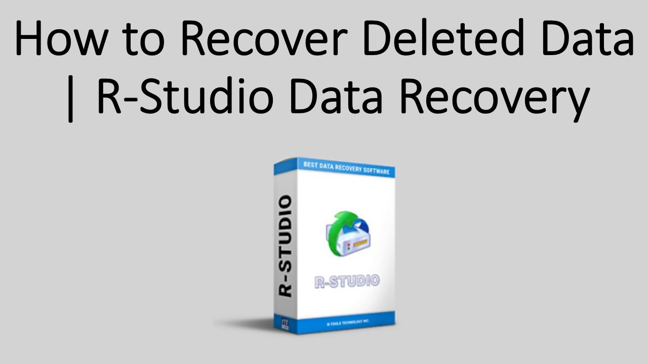 How to Recover Deleted Data | R-Studio Data Recovery - YouTube