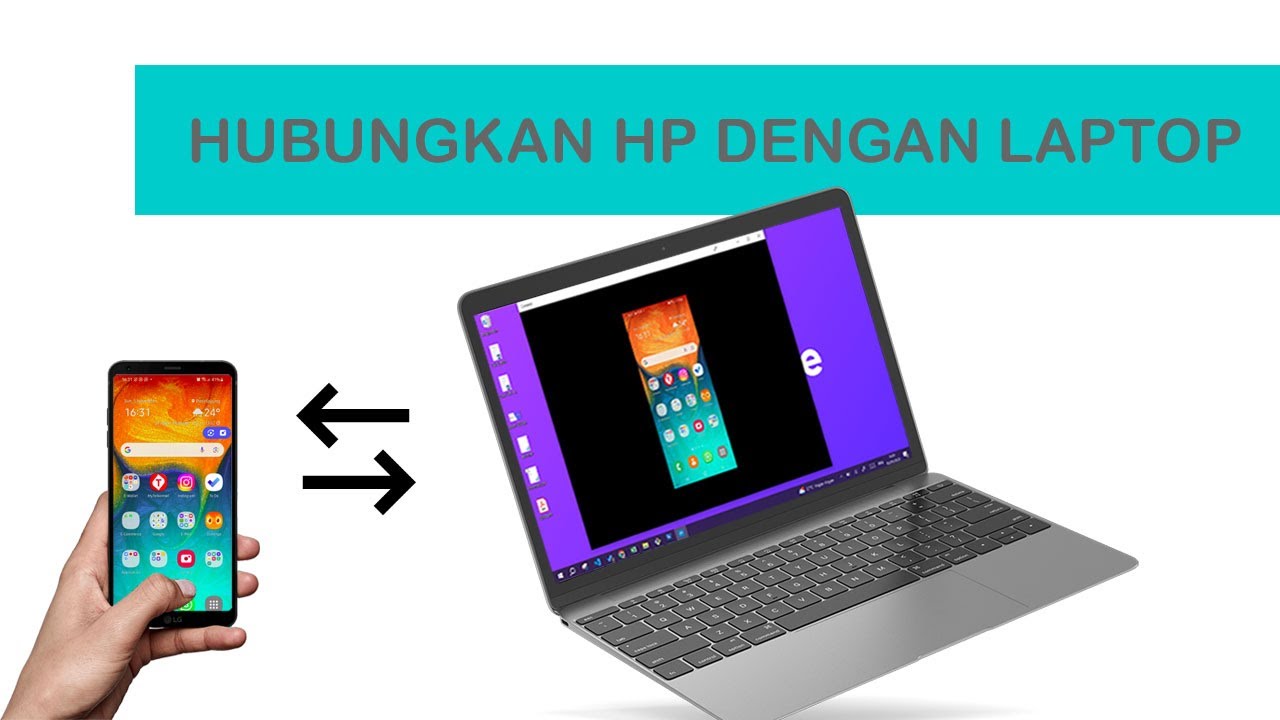Cara Menghubungkan/Mirroring Layar HP ke Layar Laptop - YouTube