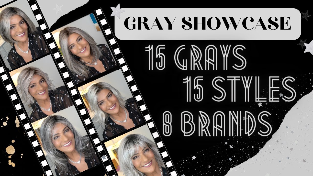 GREY WIGS SHOWCASE | 15 Different GRAYS from 8 BRANDS in 15 WIG STYLES ...