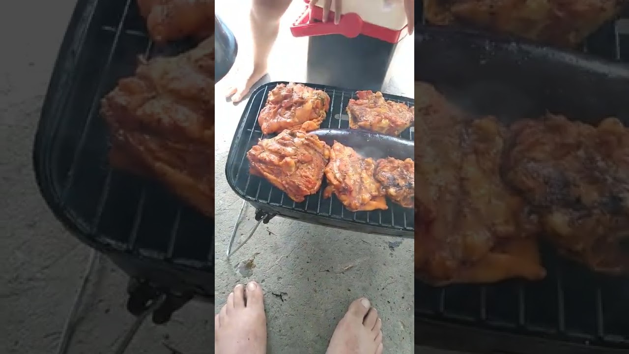 chilling cooking on the grill with the kids 🤩 - YouTube