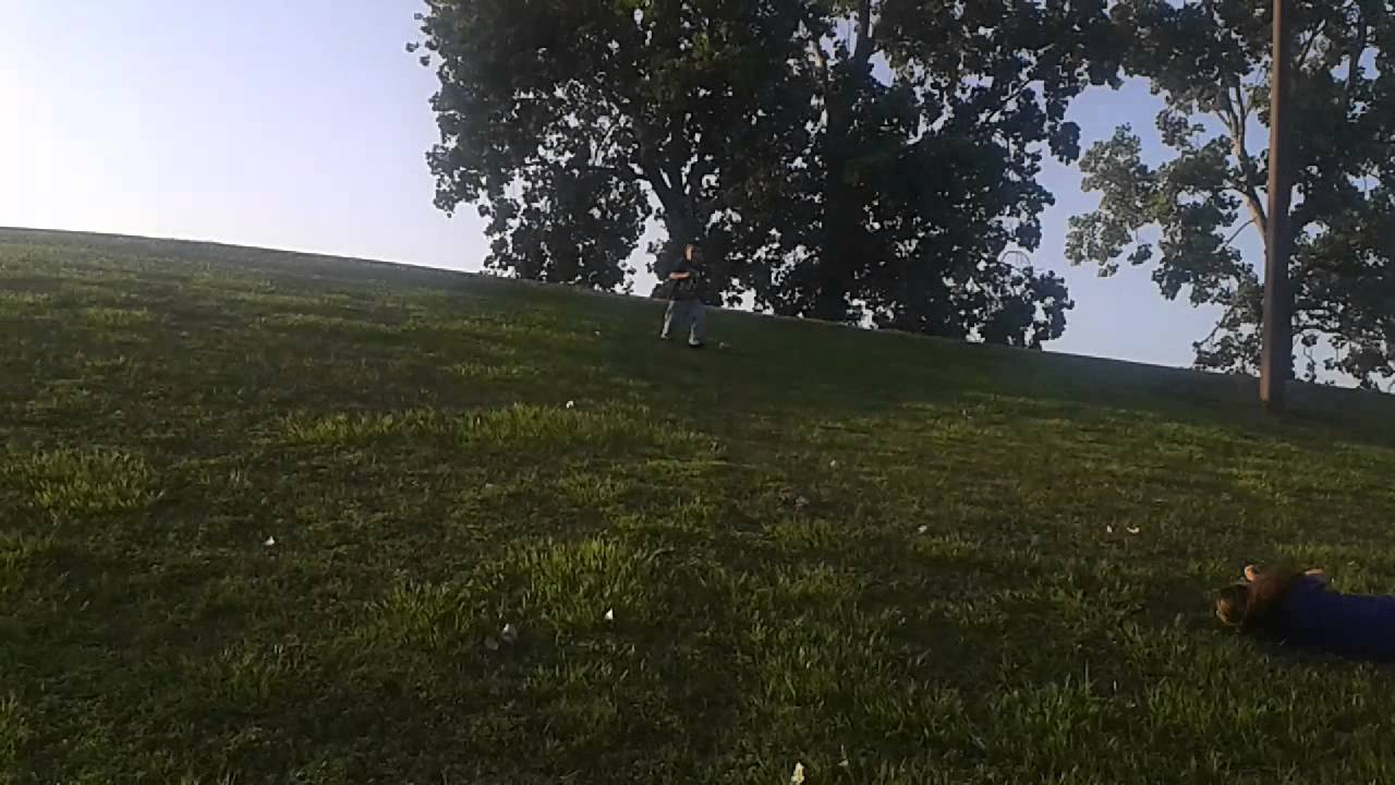 Fat kid running down a hill so slow lol - YouTube