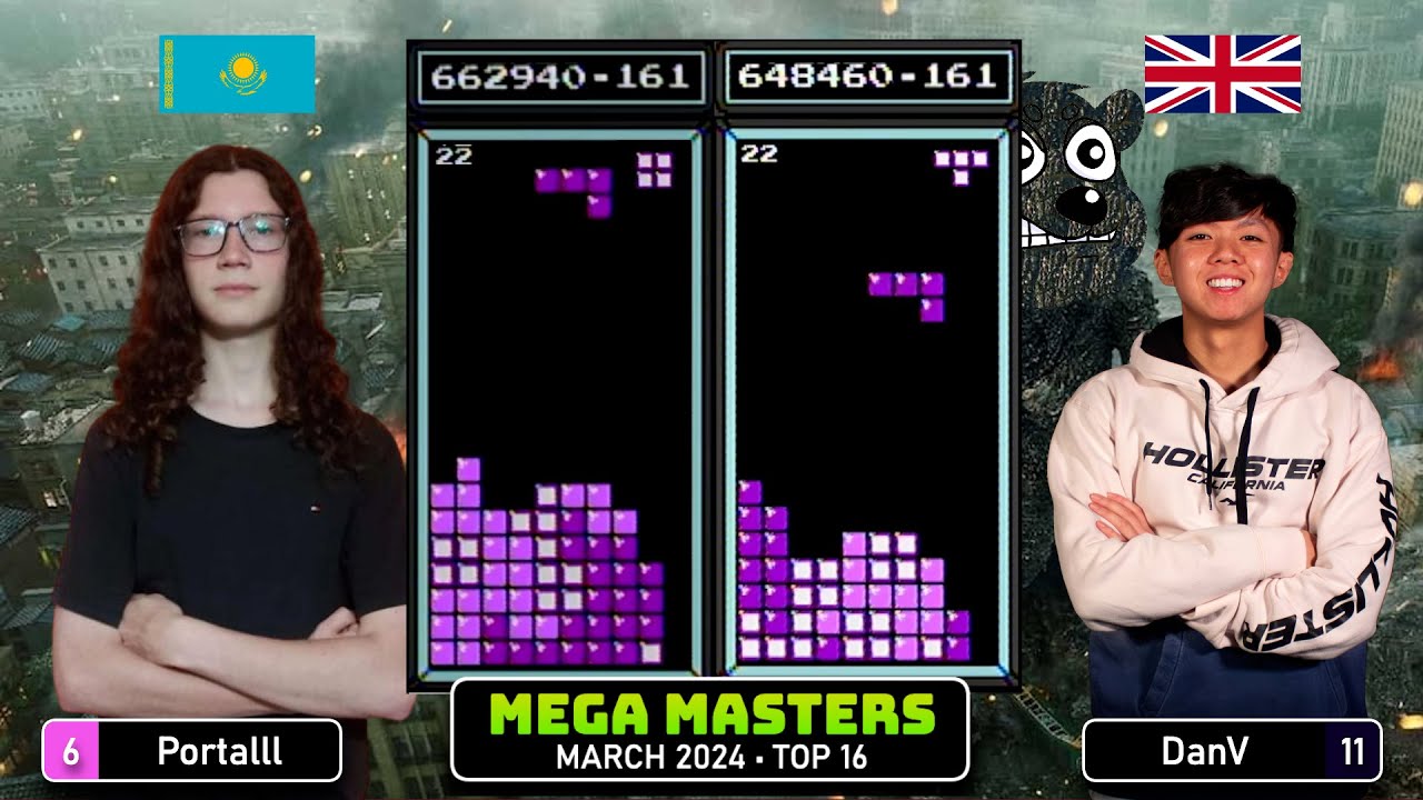 TOP 16 BEGINS! Portal, DanV | Mar '24 | Classic Tetris Monthly Mega Masters - YouTube