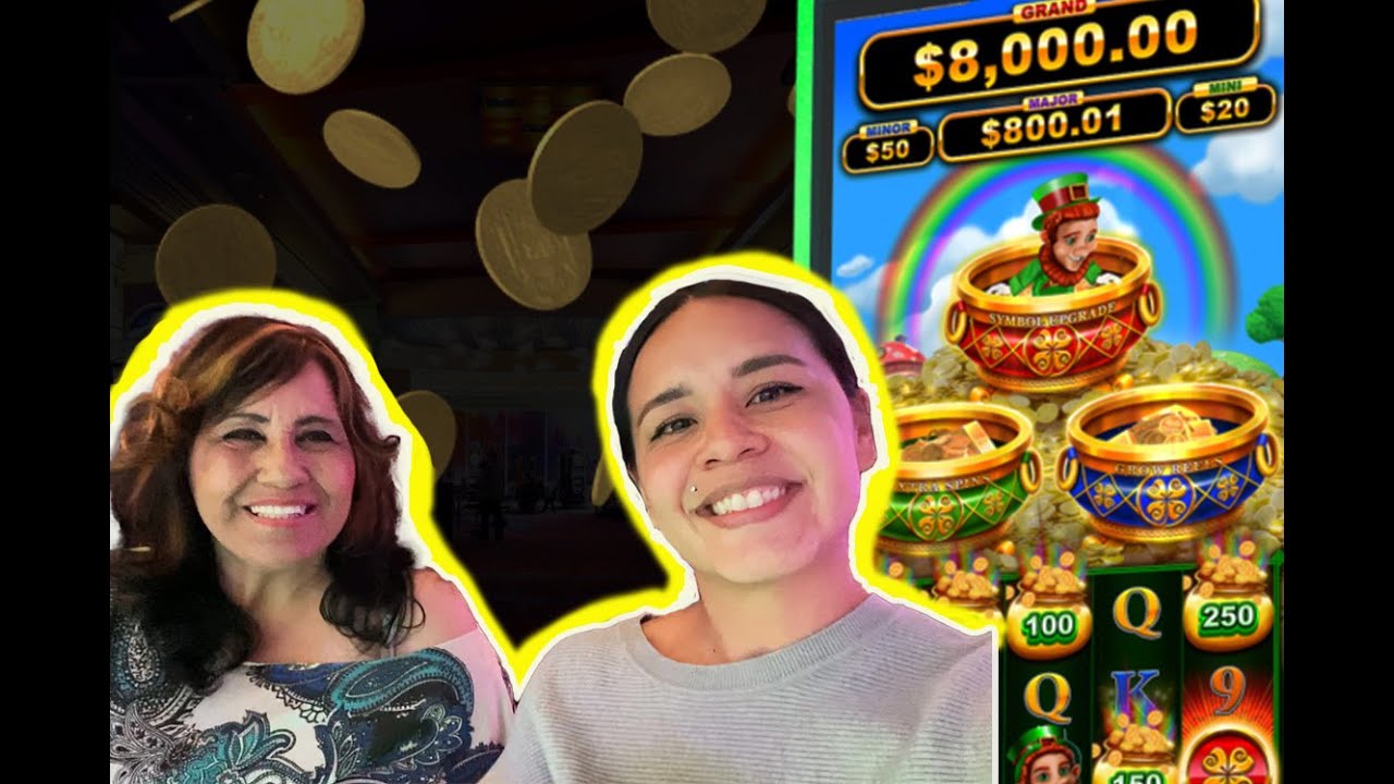 I GAMBLED my Mom's $100 on Shamrock Fortunes Slot Machine. We HIT ...