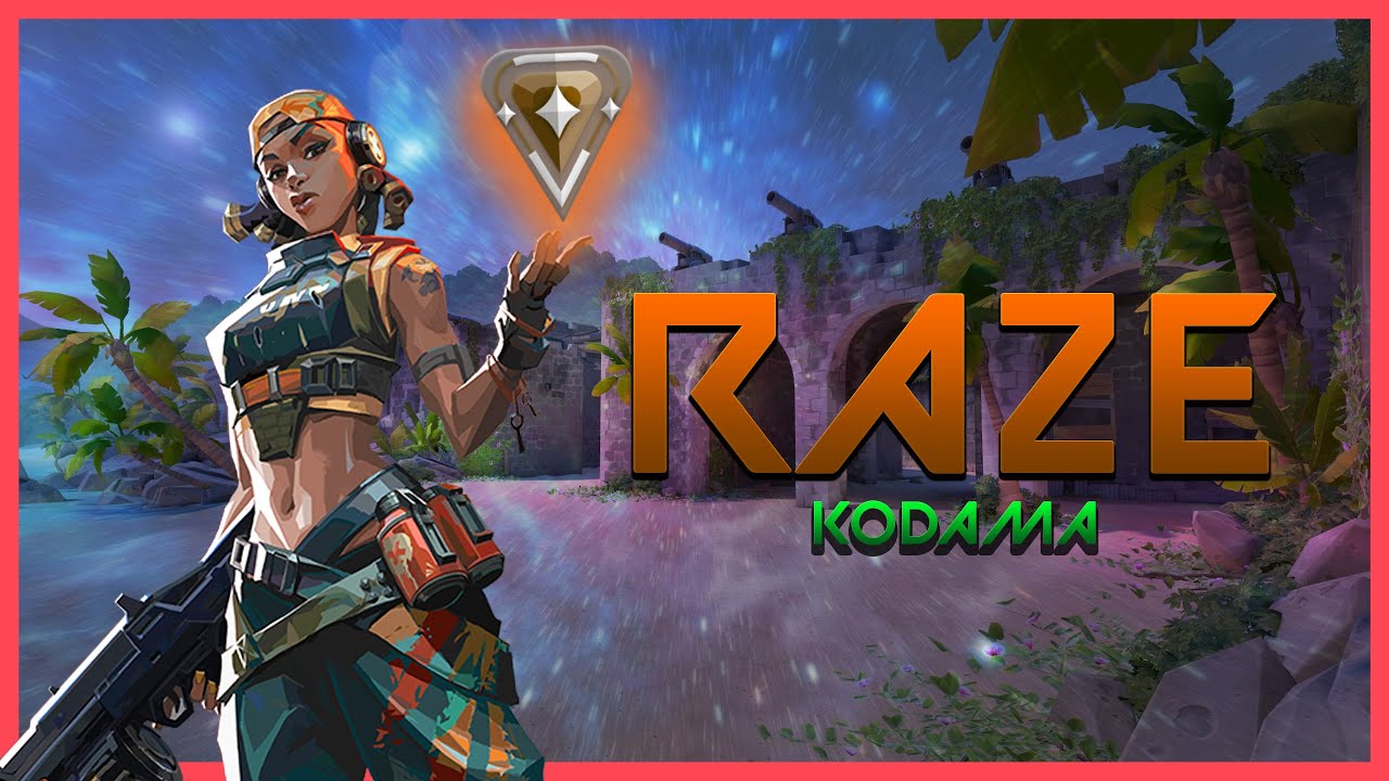First time playing raze (Valorant Montage) - YouTube
