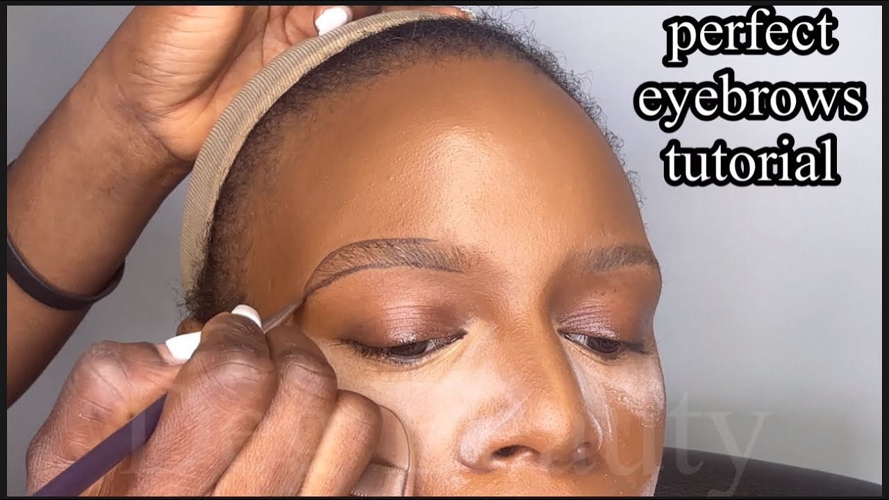 How to draw perfect eyebrows - YouTube
