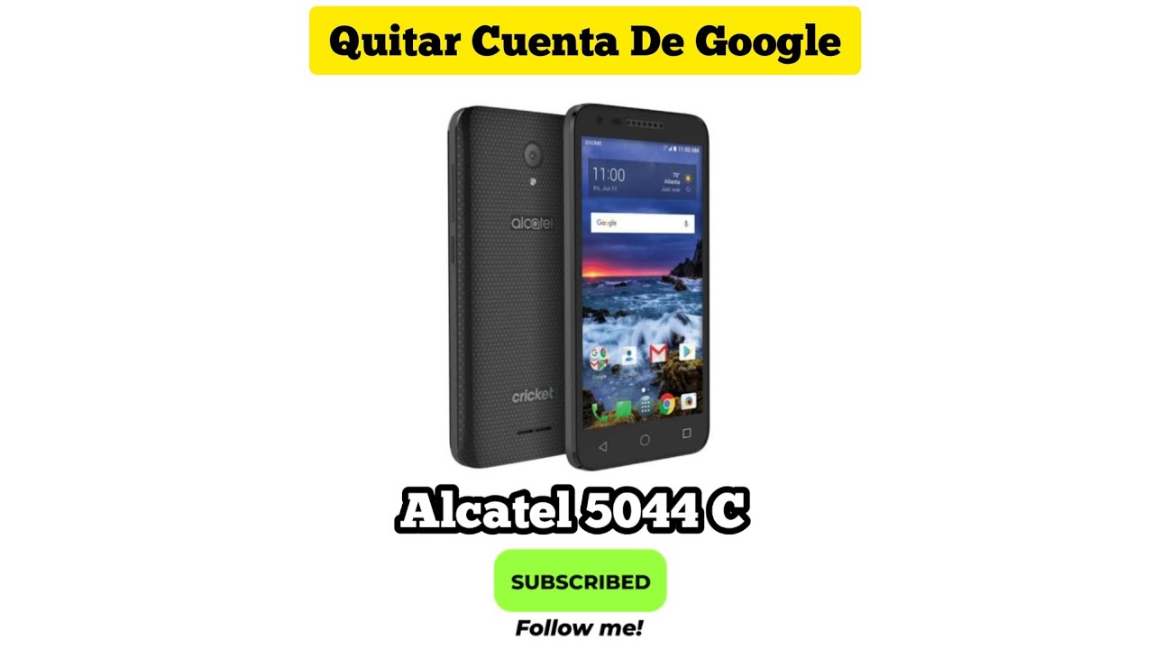 Saltar Cuenta De Google - Alcatel 5044 C - YouTube