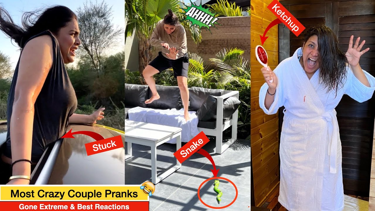 CRAZY PRANKS ON GIRLFRIEND FOR 24 HOURS | SNAKE PRANK | CAR PRANK ...