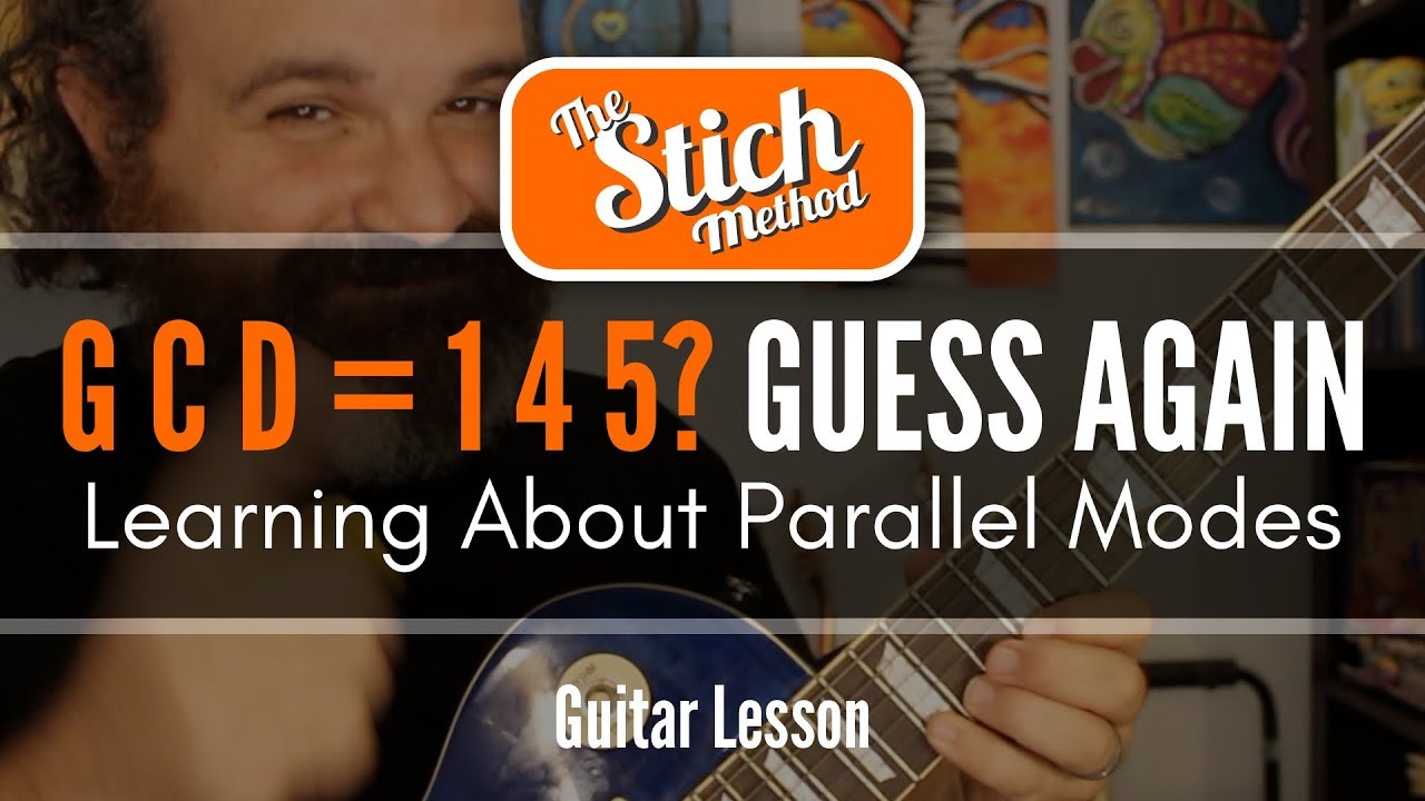 Parallel Modes: Ionian and Mixolydian Guitar Lesson. How to Use them ...