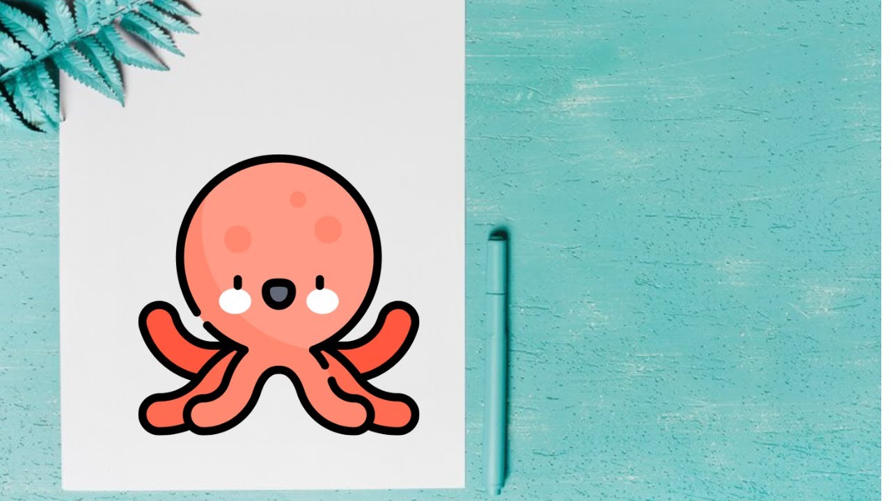 Como dibujar un pulpo facil para niños paso a paso || Dibujos faciles ...